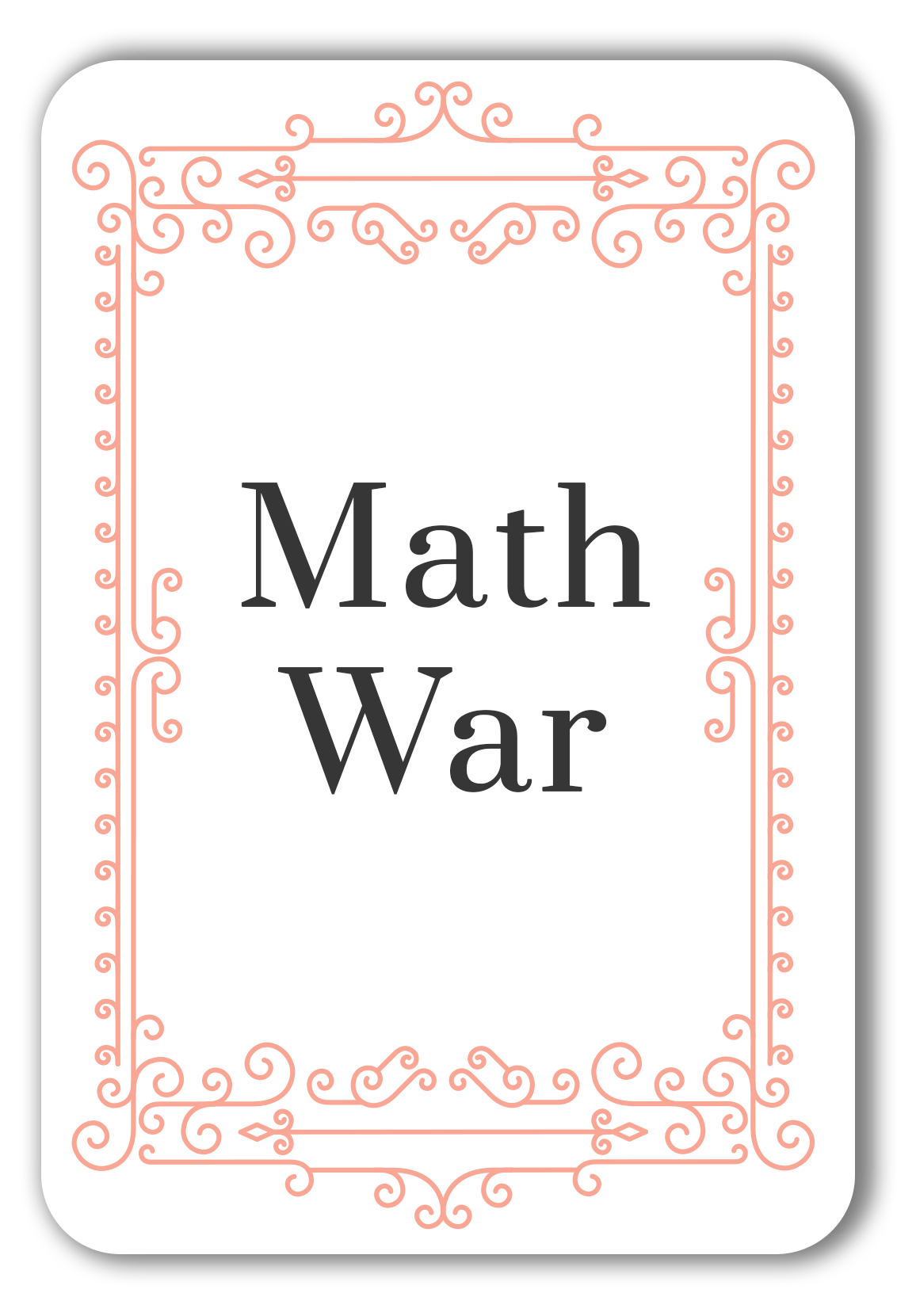 Card Games To Survive Second Grade Math - Maker Fam